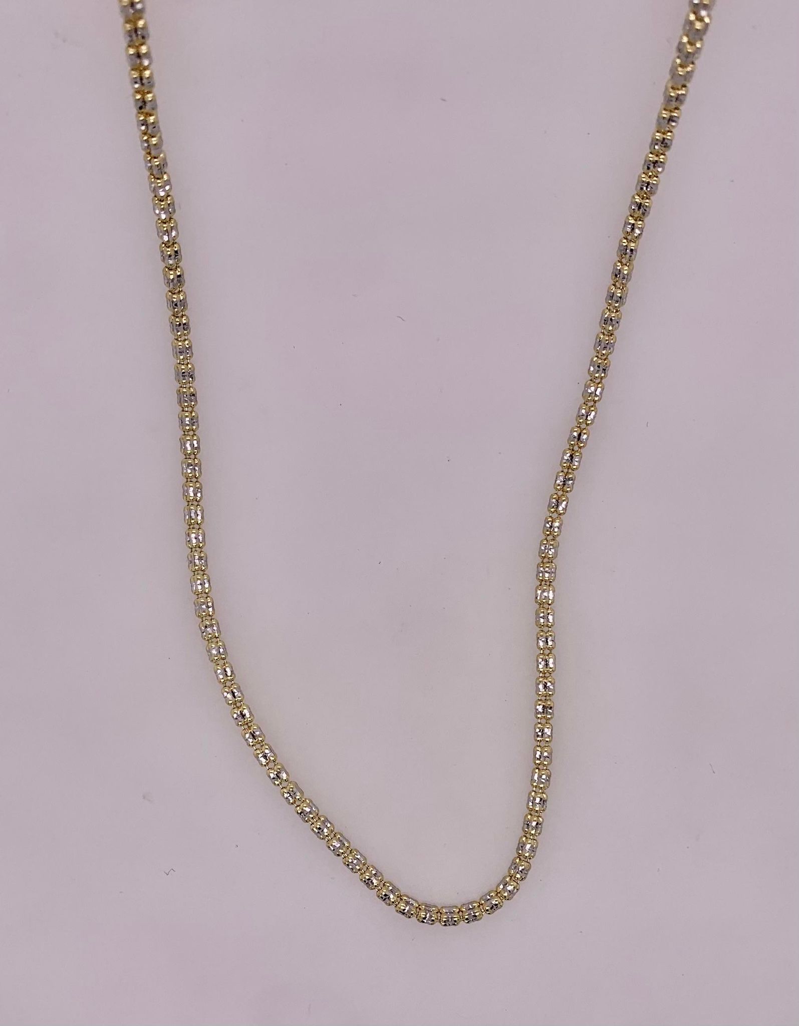 14K Gold Fancy Ice Chain – John Cauley Jeweler
