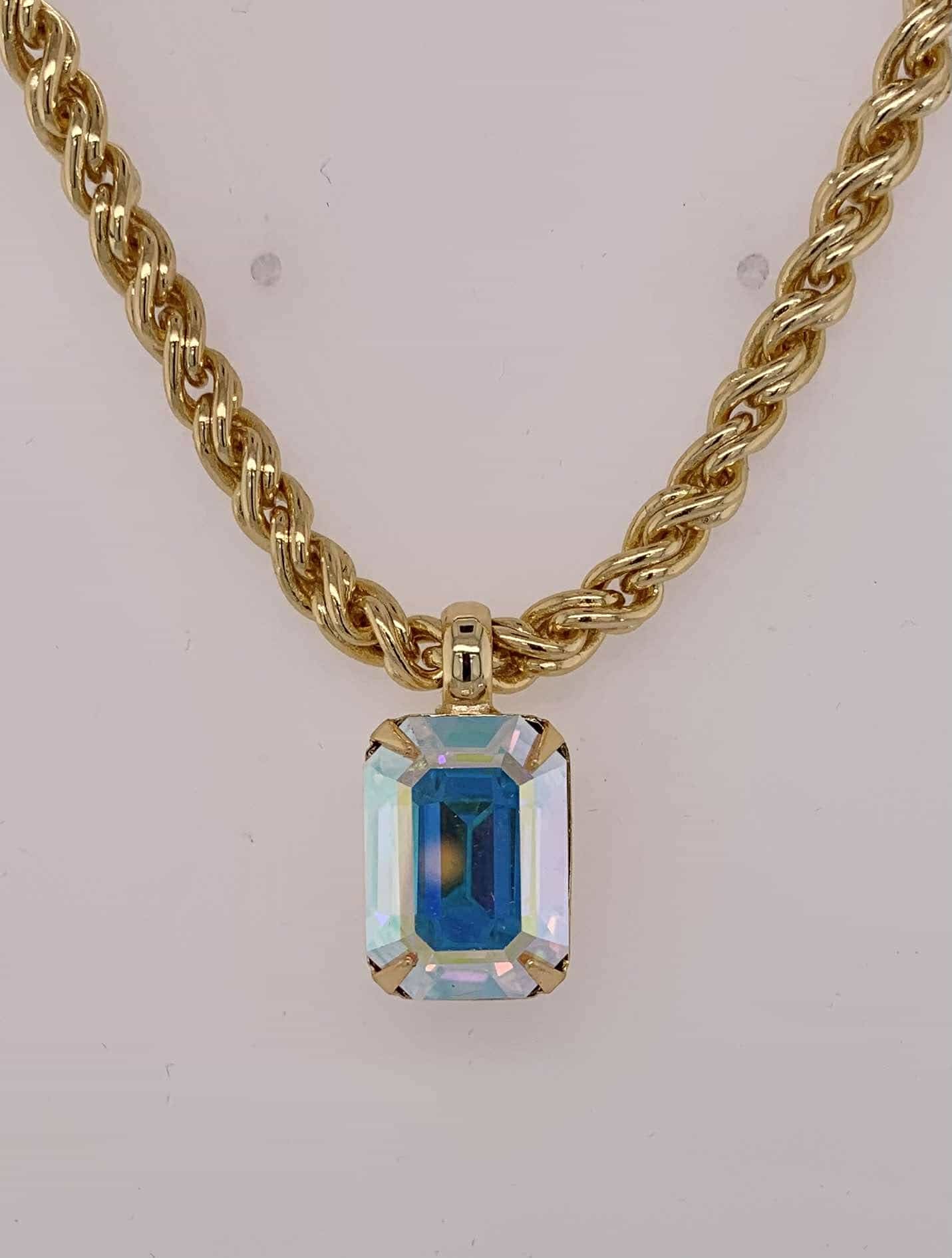 Emerald Rope Chain Pendant Necklace – John Cauley Jeweler